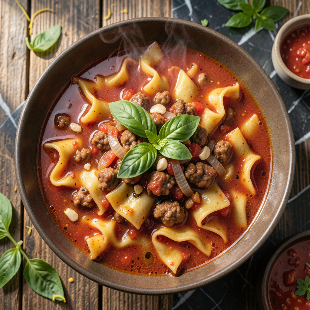 Lasagna Soup Recipe Stove Top: Noodle-Filled Comfort in a Bowl - Drool ...