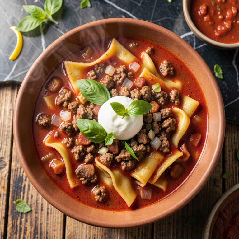 Lasagne Soup Recipe Crockpot: Layered Flavors in a Slow-Cooked Bowl ...