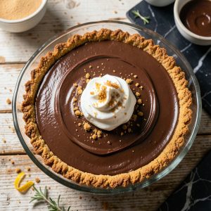 No Bake Chocolate Pie Recipe With Graham Cracker Crust: Decadent Silky ...
