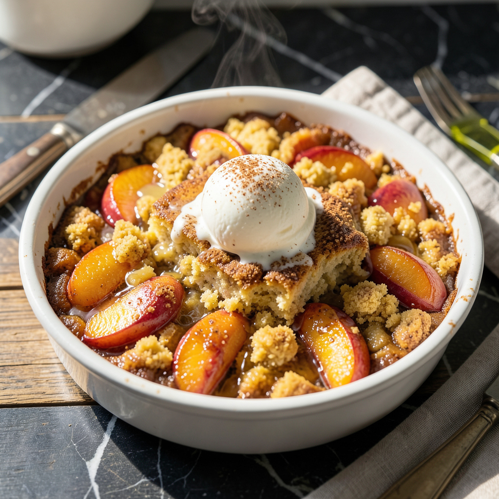 Peach Dump Cake Recipe With Cake Mix: 5-Ingredient Box Mix Magic ...