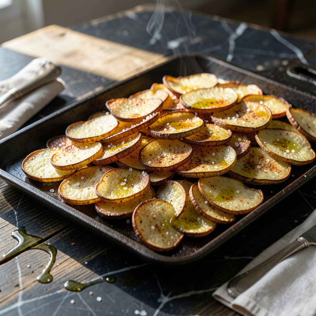 Potato Chips Recipe in Oven: Thin and Crispy Every Batch - Drool Recipes
