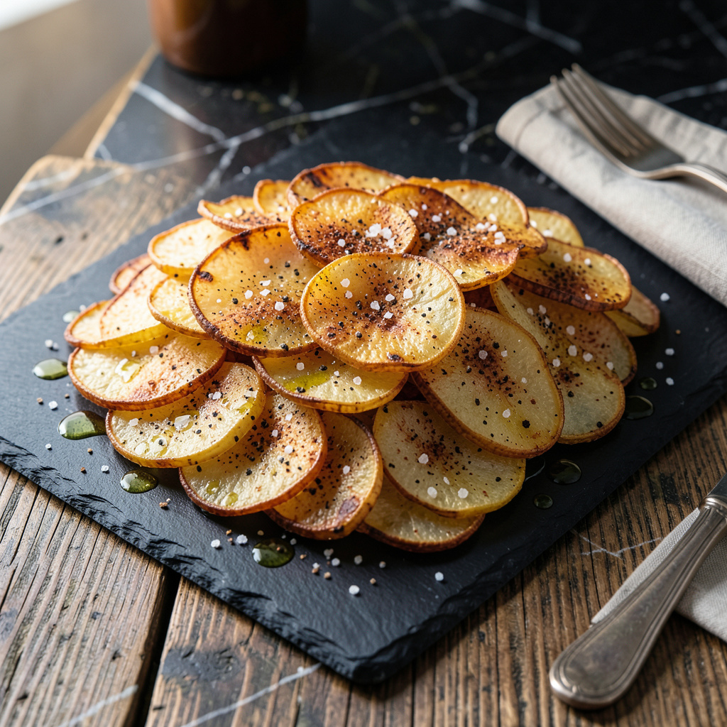 Potato Chips Recipe Microwave: Crispy Thin Slices in Minutes - Drool ...