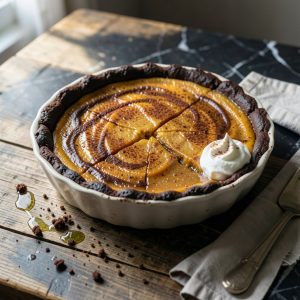 Pumpkin Pie Recipe With Chocolate Crust: Decadent Holiday Twist - Drool ...