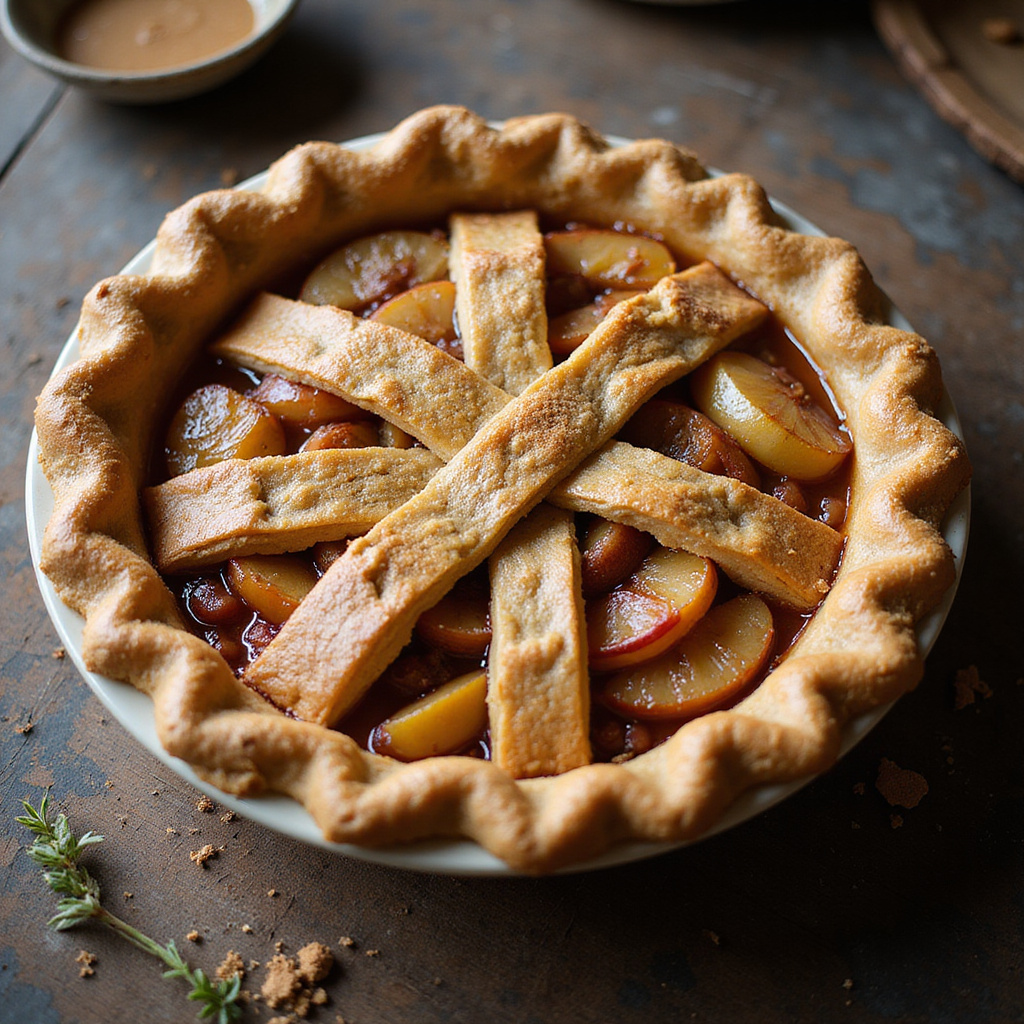 Recipe for Apple Pie Using Frozen Apples: Flaky Crust With Warm Spiced ...