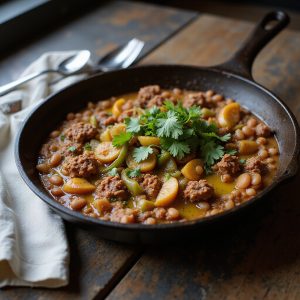 Recipe Using Refried Beans: Hearty Tex-Mex Skillet Dinner - Drool Recipes