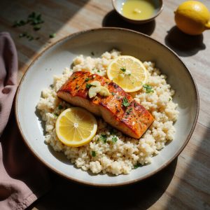 Rice Recipe for Salmon: Fluffy Bed for Perfectly Cooked Fish - Drool ...