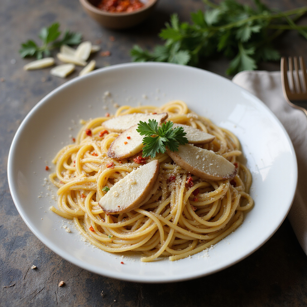 Spaghetti Recipe Without Meat: Garlic and Olive Oil Simplicity - Drool ...