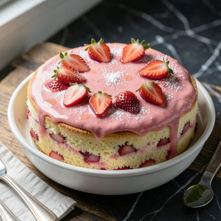 Strawberry Cake Recipe Using White Cake Mix: Fresh Berry Swirls in a ...