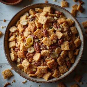 Sweet Chex Mix Recipe With Brown Sugar: Caramel-Coated Party Snack ...