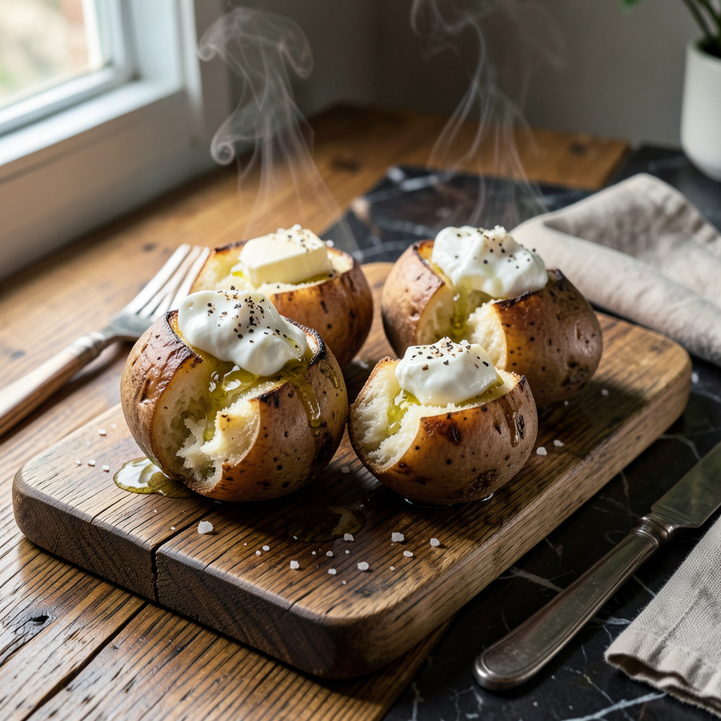 Baking Potatoes Recipe Ideas: Fluffy Centers and Crispy Skins - Drool ...