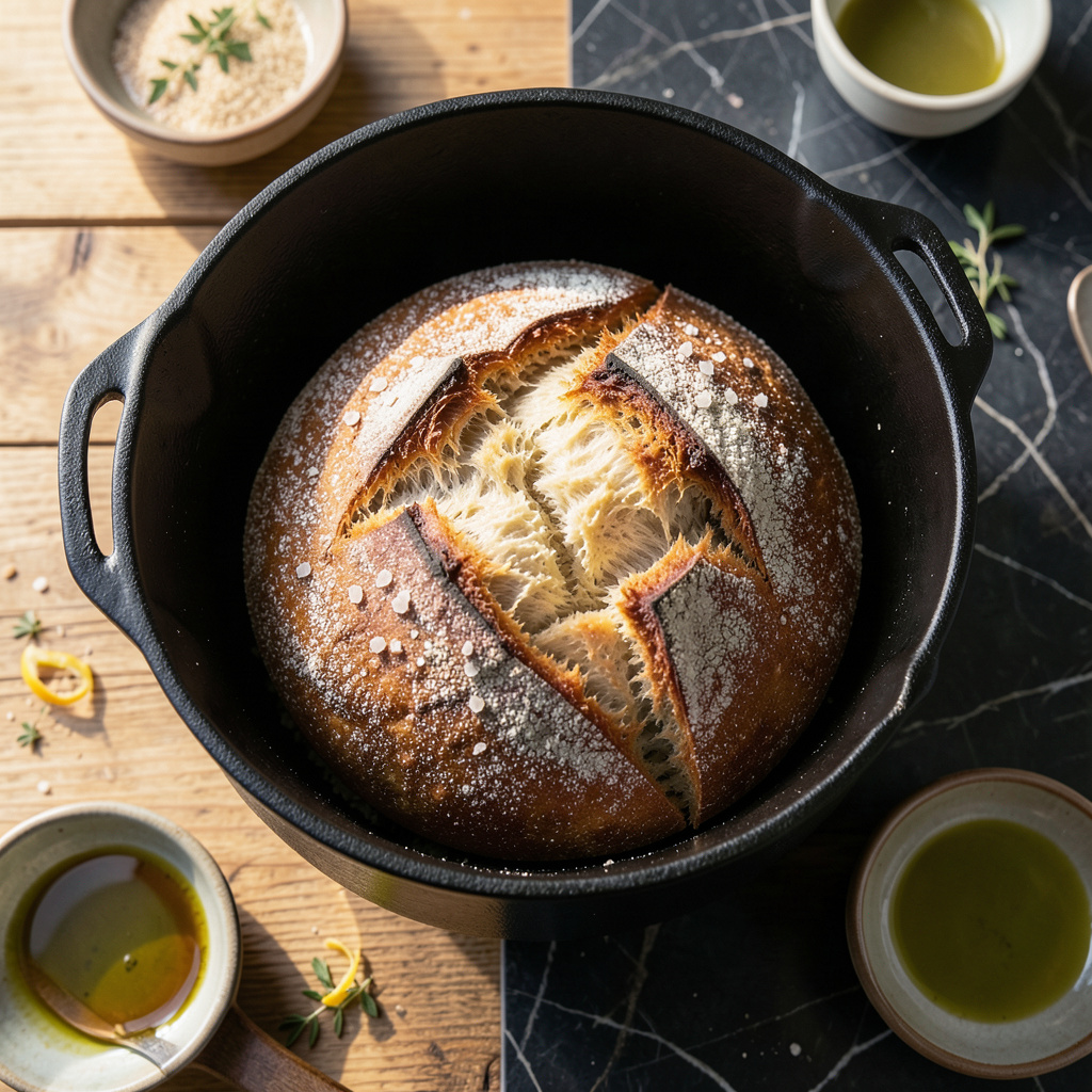 Crusty Italian Bread Recipe Dutch Oven: Artisan Crust Without the ...