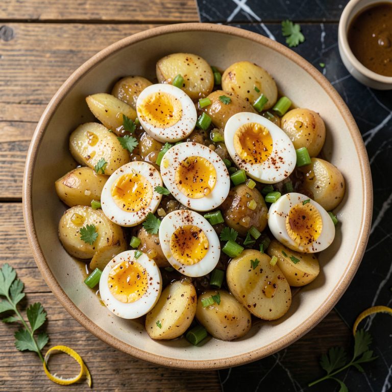 German Potato Salad Recipe With Egg: Tangy Mustard Dressing and Hard ...