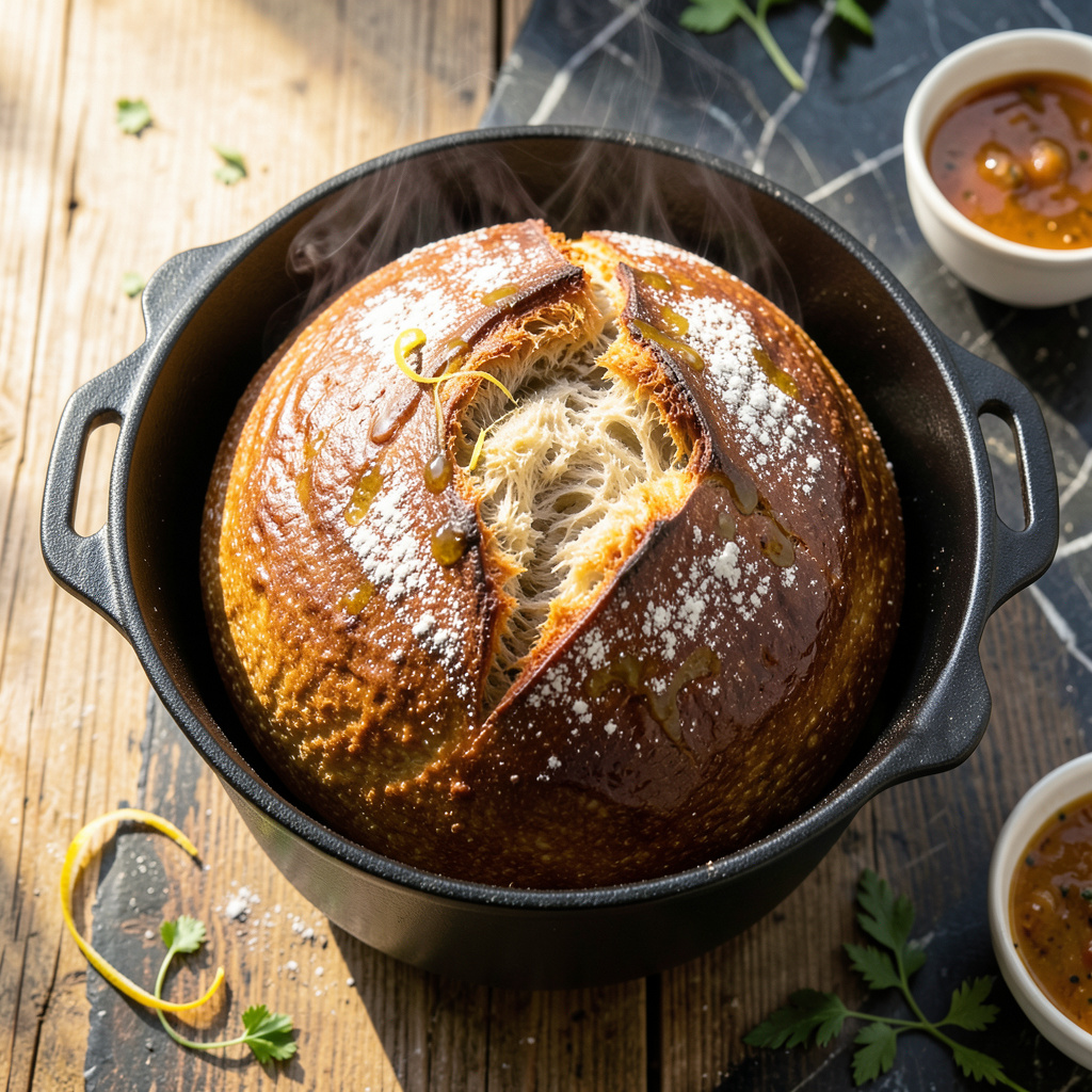 Italian Bread Recipe Dutch Oven: Artisan Crust in a Classic Pot - Drool ...